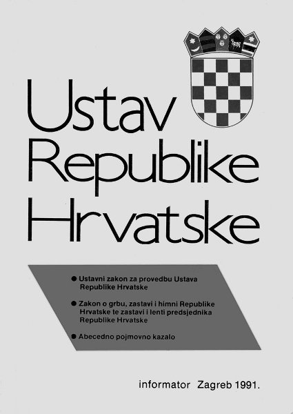 Ustav Republike Hrvatske - Hrvatska enciklopedija