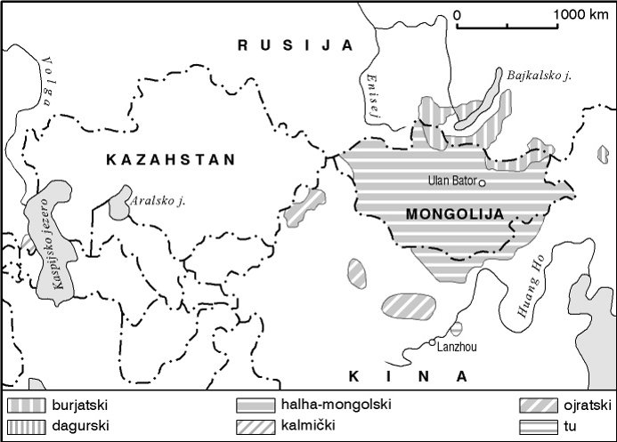 mongolski jezici - Hrvatska enciklopedija