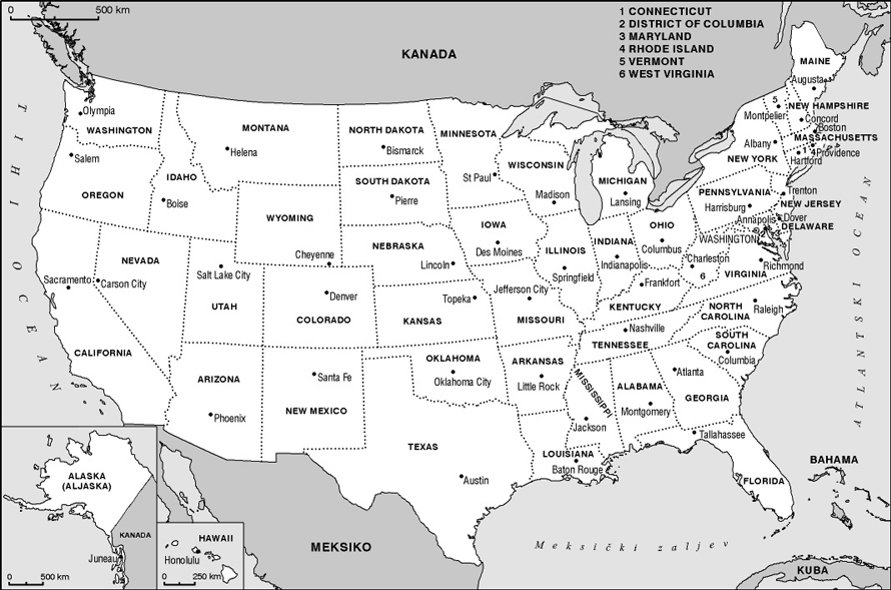 Sjedinjene Američke Države - Hrvatska enciklopedija